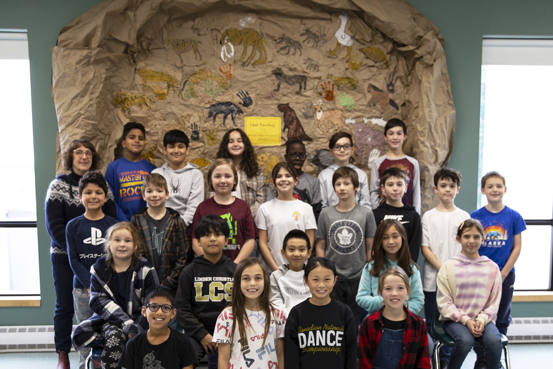 Pictographs and Hand Made Paint - Linden Christian School