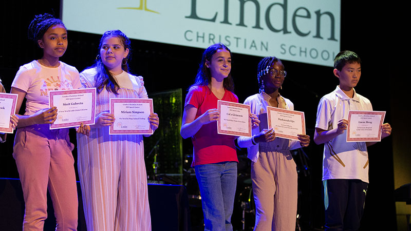 Celebrating Student Achievement - Linden Christian School