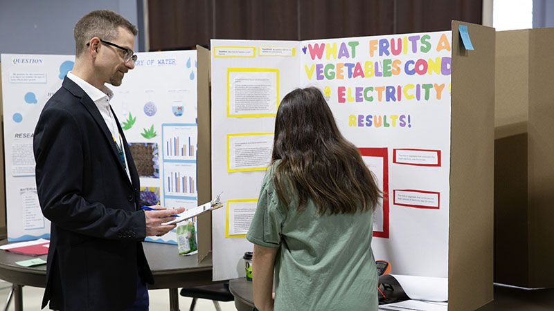 Celebration of Learning at Grade 7 Science Fair - Linden Christian School