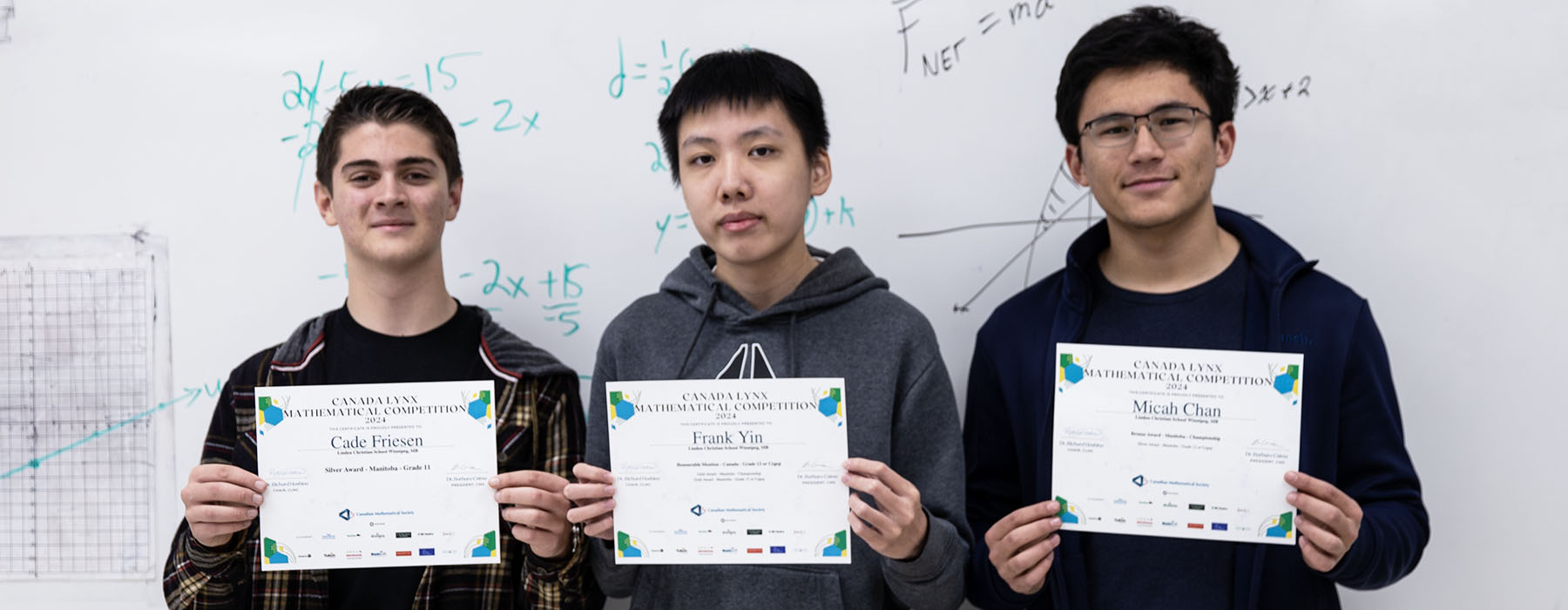 Impressive Scores in Recent National Math Contest - Linden Christian School