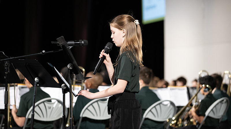 First Notes and Bravery at Grade 6 Beginner Band Presentation - Linden ...